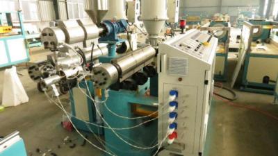 China HDPE PP Double Wall Corrugated Pipe Making Machine Extrusion Line for sale