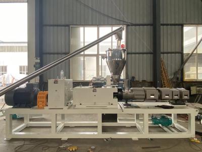 China Plastic Double Screw Extruder Electrical Conduit Drainage PVC Pipe Extrusion Line for sale