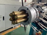 China Siemens Multi Hole Extrusion Plastic Pipe Production Line For PE / PVC for sale