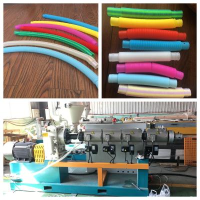 China Automatic Medical Accordion Electrical Flexible Corrugated Tube Extruder for sale