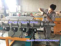 China Corrugated Plastic PVC PP PE Pipe Extrusion Machine Single Wall for sale