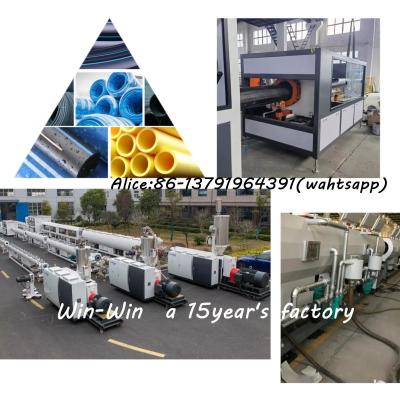 China Automatic Plastic PVC UPVC Water Electric PVC Pipe Extrusion Line PLC Control for sale