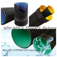 China Plastic Water Gas HDPE PP Pipe Making Double Wall Corrugated Pipe Extrusion Line for sale