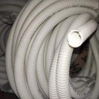 China PVC White Flame Retardant Single Wall Corrugated Pipe Extrusion Line for sale