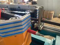 China PE PP Threading Single Wall Corrugated Pipe Production Line With Marking Line for sale