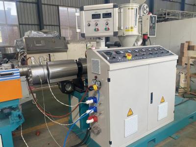 China PE PP Threading Single Wall Corrugated Pipe Production Line With Marking Line for sale