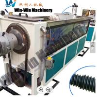 China Bridge Prestressed Ribbed PE Corrugated Flat / Bamboo Pipe Extrusion Machine for sale