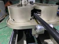 China Single Screw Plastic PE PP PVC Single Wall Corrugated Pipe Extrusion Line PLC for sale