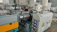 China Flexible Plastic HDPE Fresh Air Double Wall Corrugated Pipe Extrusion Line for sale