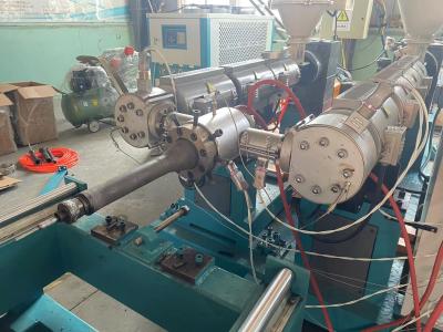 China PVC PP PE PA Double Wall Corrugated Pipe / Electrical Corrugated Pipe Extrusion Line for sale
