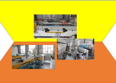 China Two Cavities UPVC 56mm Plastic Pipe Extrusion Line for sale