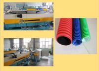 China Double Wall PVC 750kg/H Corrugated Sewage Pipe Extruder for sale