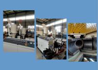 China Integral 100kw 12m/Min Corrugated Drain Pipe Extruder for sale