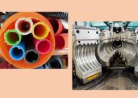China Double Wall Corrugated DWC Tube Extrusion Line For Irrigation for sale