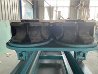 China 160mm PVC Single Wall Corrugated Pipe Extrusion Line Twin Screw 6m/Min for sale