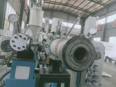 China PE PP PVC PPR Single Screw Corrugated Pipe Extrusion Line For air conditioner for sale