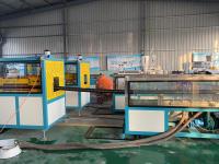 China PE Carbon Spiral Reinforcing Plastic Pipe Production Line 50mm-200mm for sale