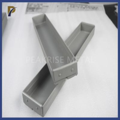 China Custom Riveted Molybdenum Lanthanum Boat 0.3-0.7% La Corrosion Creep Resistance Evaporation Boat for sale
