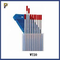 China WT20 Red Thoriated Tungsten Electrode 2% ThO2 150mm 175mm TIG Welding Electrode for sale