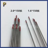 China WT20 Red Thoriated Tungsten Electrode 2% ThO2 150mm 175mm TIG Welding Electrode for sale