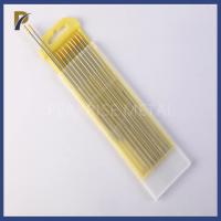 China WT10 Thoriated Tungsten Electrode 2.4mm x 175mm Yellow TIG Welding Rod 1% ThO2 for sale