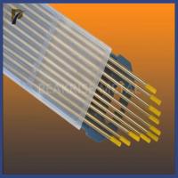 China WT10 Thoriated Tungsten Electrode 2.4mm x 175mm Yellow TIG Welding Rod 1% ThO2 for sale