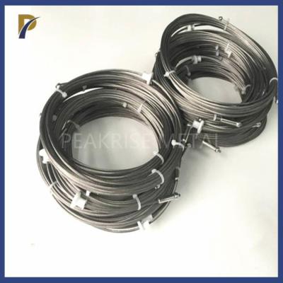 China Diameter 5.0mm Tungsten Wire Rope 19x7 Structure High Temperature Resistance for Single Crystal Furnace for sale
