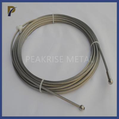 China 4.5mm Pure Tungsten Alloy Wire Rope for Single Crystal Furnace 19x7 Structure 19145N Load for sale