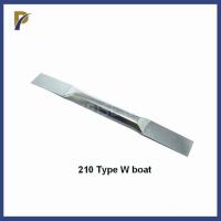 China Flat Bottom Stamped Pure Tungsten Boat for Evaporation 0.2mm 10x100mm for sale