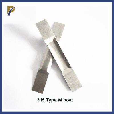 China Stamping #315 Tungsten Evaporation Boat 0.3mm x 15mm x 100mm Vacuum Coating for sale