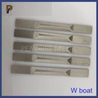 China Stamping Tungsten Evaporation Boat 0.2mm Thickness for Vacuum Resistive Evaporation Coating Source for sale