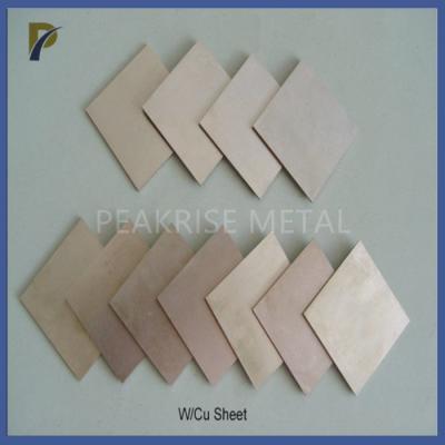 China 90%W Tungsten Copper Alloy Sheet 1mm Thickness Resistance Welding Electrode Material for sale