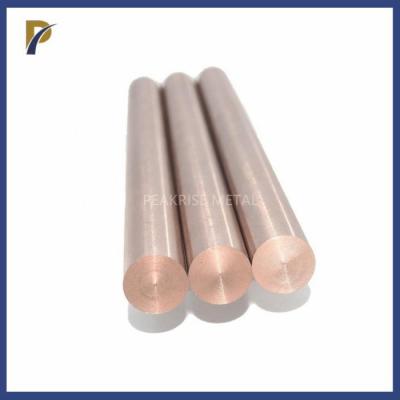 China Dia 25mm WCu20 Tungsten Copper Alloy Rod Bright Surface for Electrodes Copper Tungsten Bar for sale