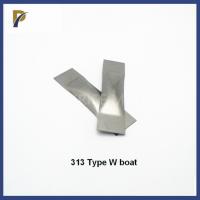 China High Purity Stamped Tungsten Boats 100x10x0.3mm for Vacuum Evaporation Coating for sale