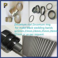 China Black Zirconium Wedding Ring Blank Zr702 Rod 99.7% Purity High Temperature Oxidation for sale
