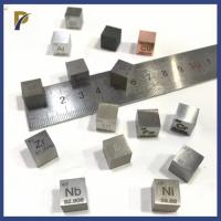 China Pure Metal Cube 10mm 25.4mm Solid Cube Tungsten Molybdenum Tantalum Niobium Titanium Copper for sale