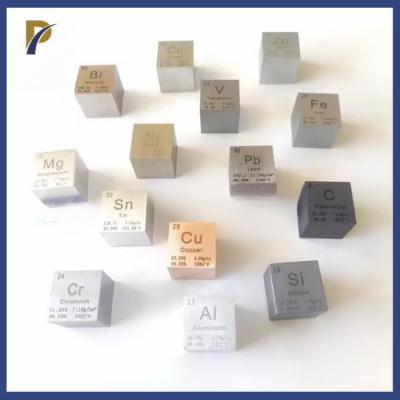 China Polished Metal Element Cubes 99.95% Purity 10x10x10mm for Business Gifts and Teaching for sale