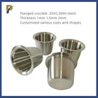 China Zirconium Crucible Low Form Straight Wall 10ml 40ml Zr702 Zr705 Lab Grade for sale