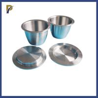 China Zirconium Crucible with Rims Zr702 for Laboratory Analysis and Precious Metal Melting 40-150mm for sale