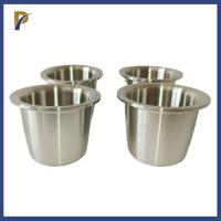 China Zirconium Crucible with Rims Zr702 for Laboratory Analysis and Precious Metal Melting 40-150mm for sale