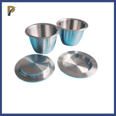 China Flanged Rims Zirconium Crucible with Lid 25ml 2mm for Fusion Flux ICP-OES Analyses for sale