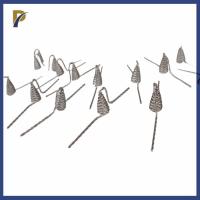 China 3 Strand 0.8mm Tungsten Coil Wire Wolfram Heater Door Shape for Vacuum Coating 99.95% Purity for sale