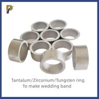 China Black Zirconium Ring Band Polished Lightweight Metal 8mm Height Zr702 Grade for sale