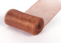 China 4 Wires Copper Knitted Wire Mesh 10mm To 1500mm Width For Distillation for sale