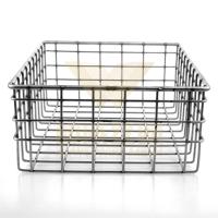 China Flexible To Use Welded Wire Basket Stackable Design for sale