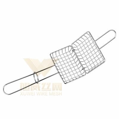 China Seaside BBQ Rust-resistant SS Grilling Mesh Mat Not Easy To Deform for sale