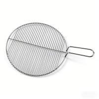 China Outdoor Stainless Steel BBQ Grilling Mesh Grate With High Quality Handles for sale
