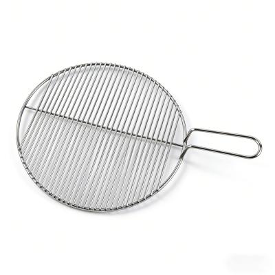 China Outdoor Stainless Steel BBQ Grilling Mesh Grate With High Quality Handles for sale