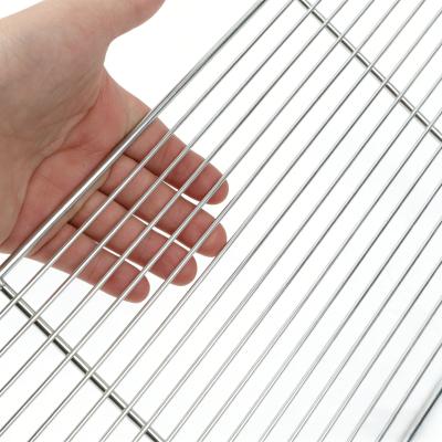 China Customized Size Reusable 304 Stainless Steel Barbecue Grill Wire Mesh for sale