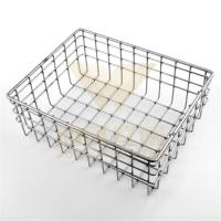 China Uniform Mesh Opening Perforated Wire Basket Stackable Design for sale